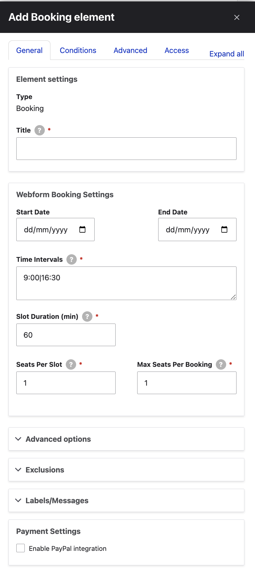 Webform Booking | Drupal.org